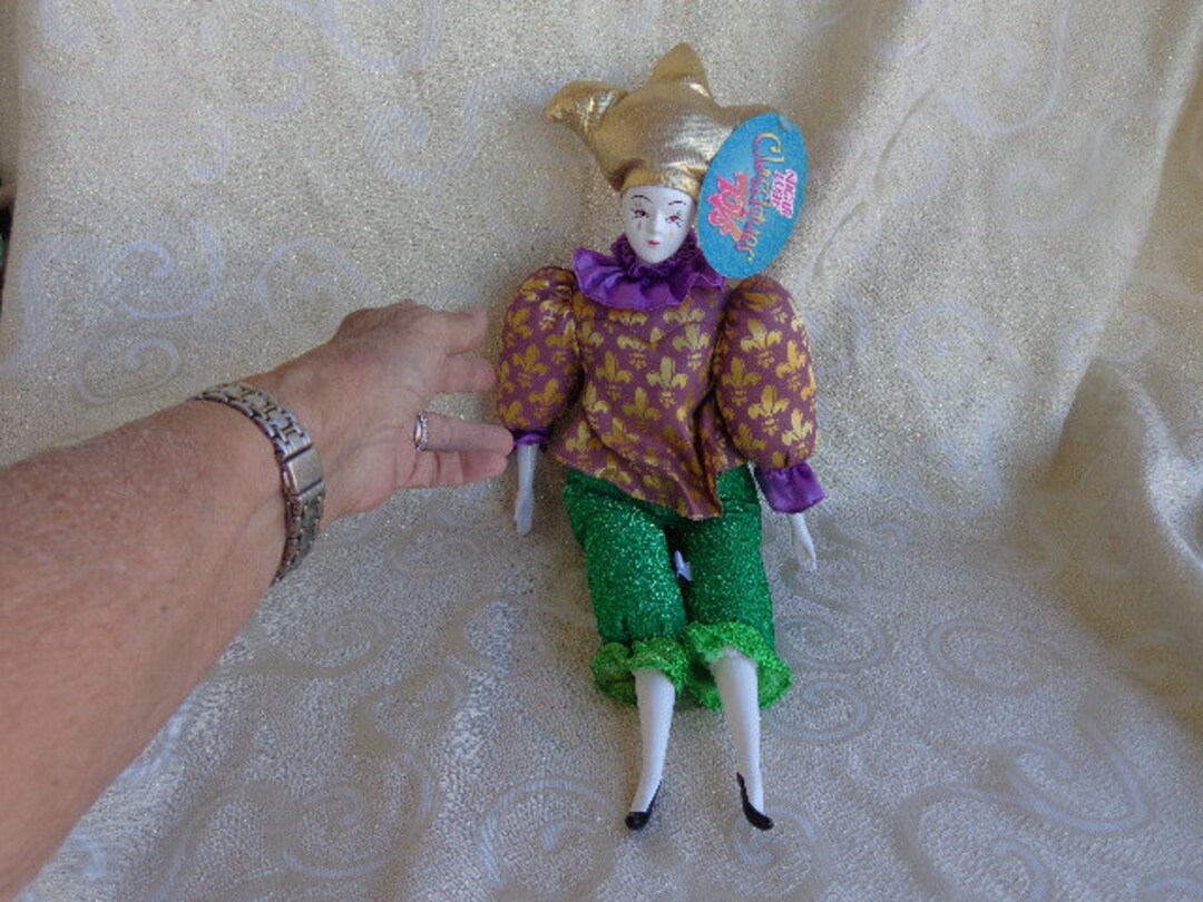 SUGAR LOAF CLOWN 18" Non-porcelain Clown Jester Doll - Clown Doll ...