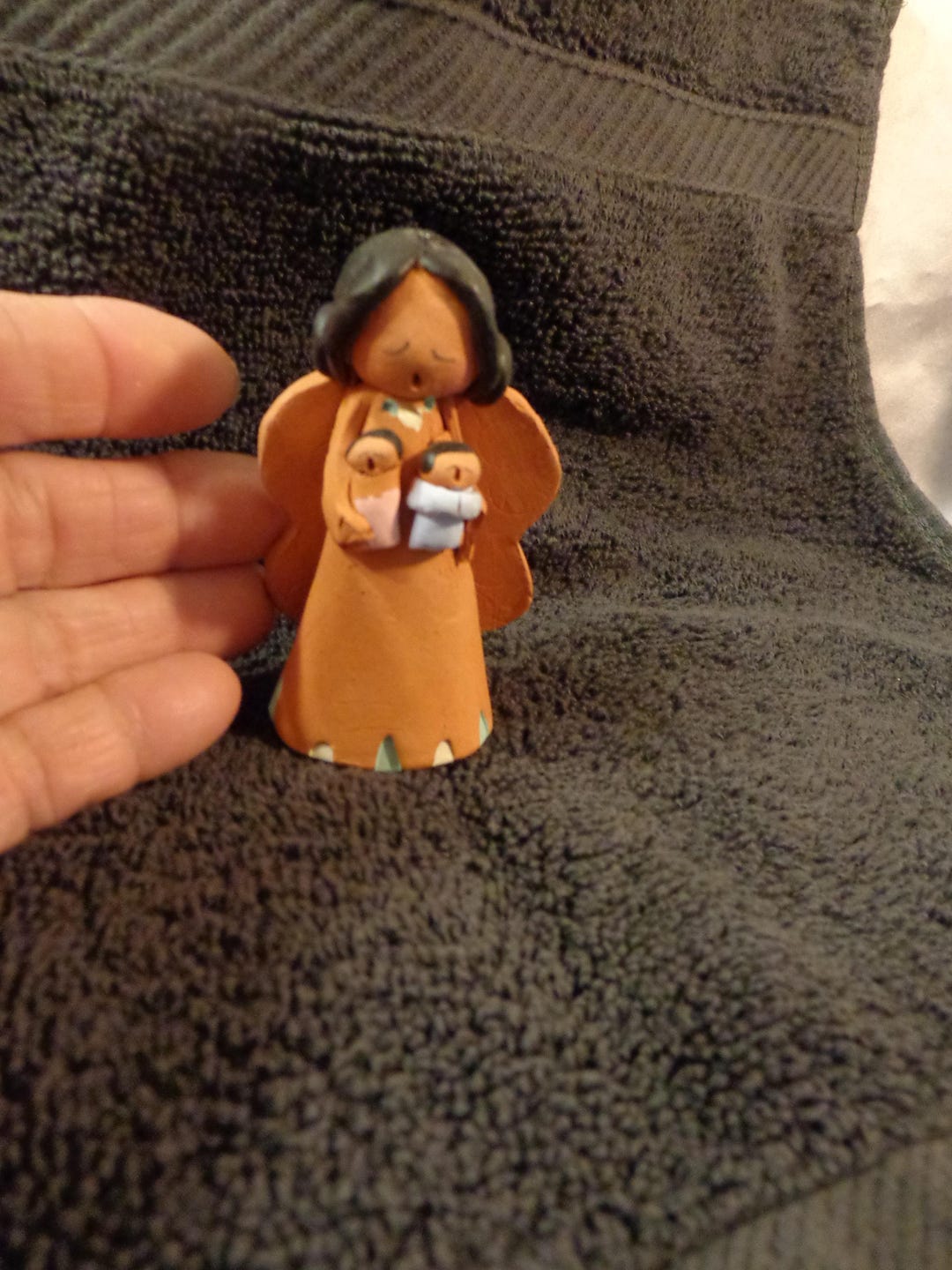 NAVAJO ANGEL STORYTELLER - One on Back of Angel Two in Arms - 3 ...