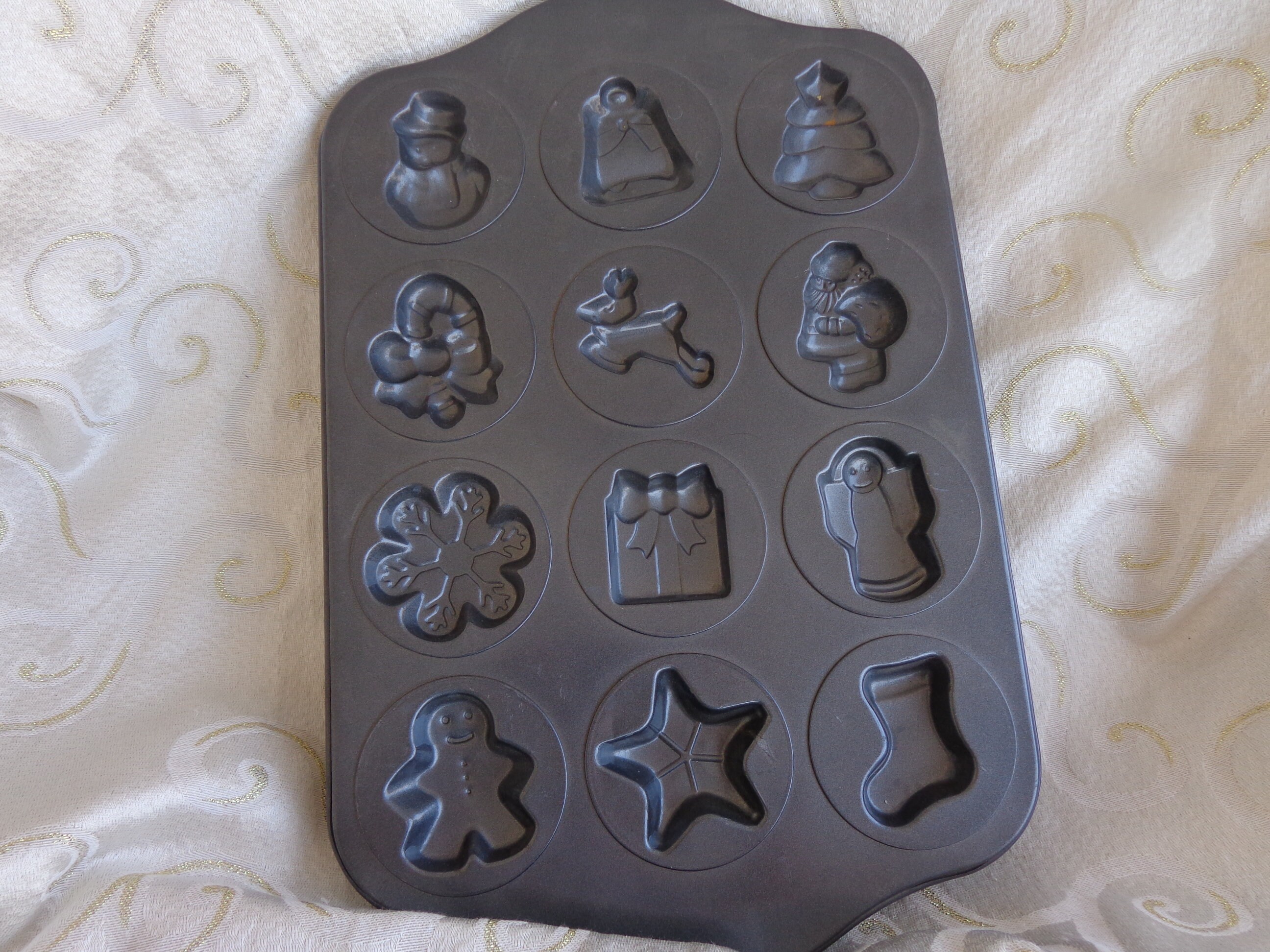 CHRISTMAS COOKIE PAN 12 Cavity Cookie Pan All Different | Etsy