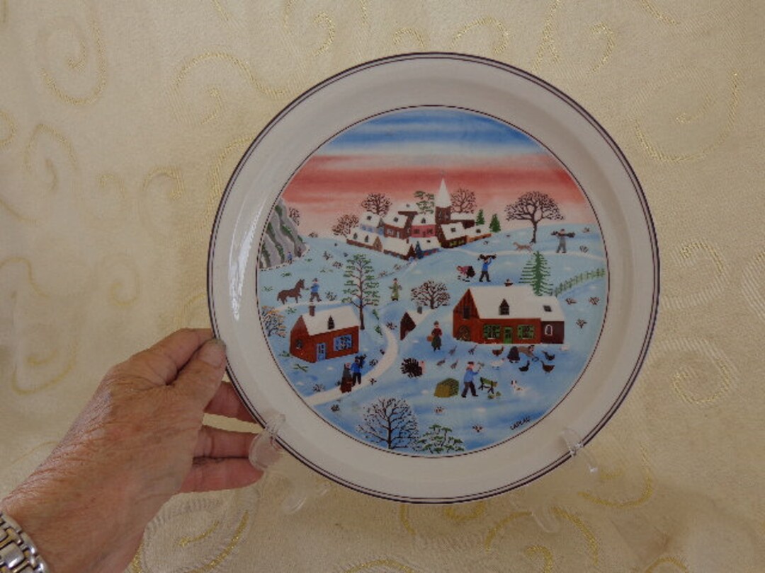 FOUR SEASONS PLATE Winter 9 1/2 Villeroy and Boch Four Seasons Winter ...