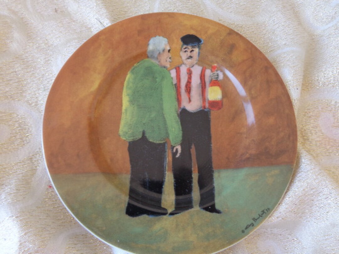 TUSCAN STOREFRONT PLATE - 8" Guy Buffet Salad Plate - Vintner With Gift ...