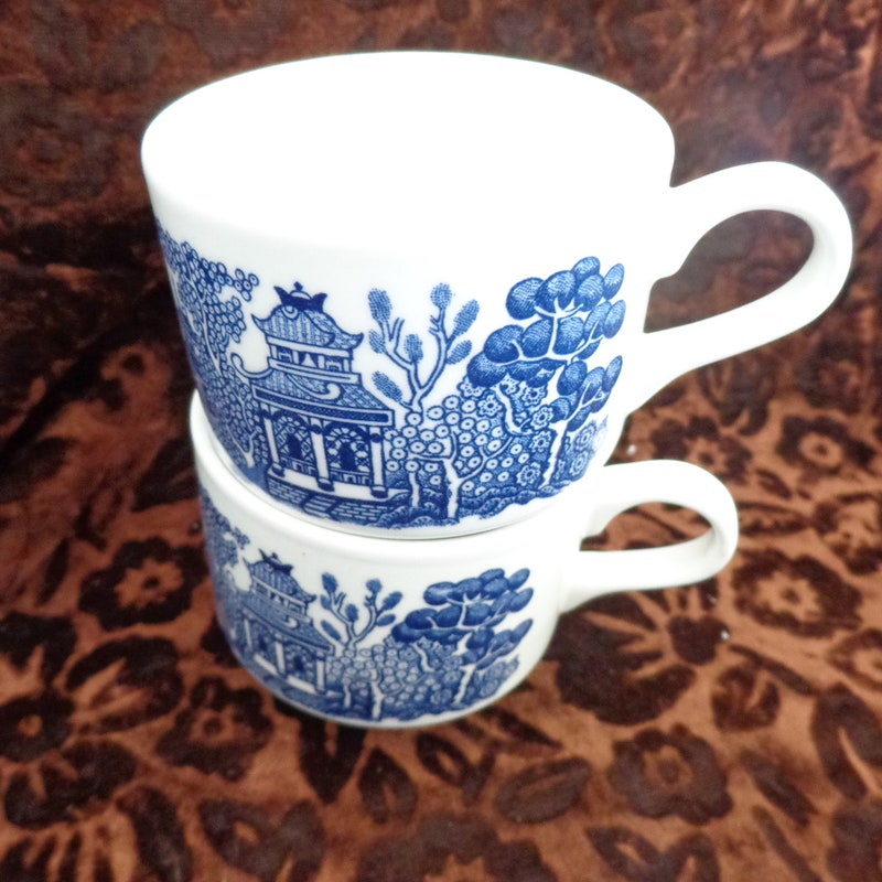 Blue Willow Teacup - Etsy