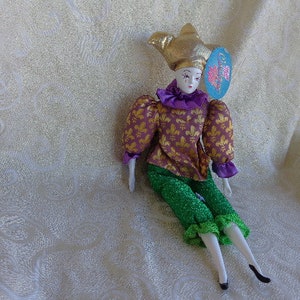 SUGAR LOAF CLOWN 18" Non-porcelain Clown Jester Doll - Clown Doll ...