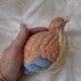 Hand Painted Ceramic Quail/partridge - Ceramic Quail - Brown Quail ...