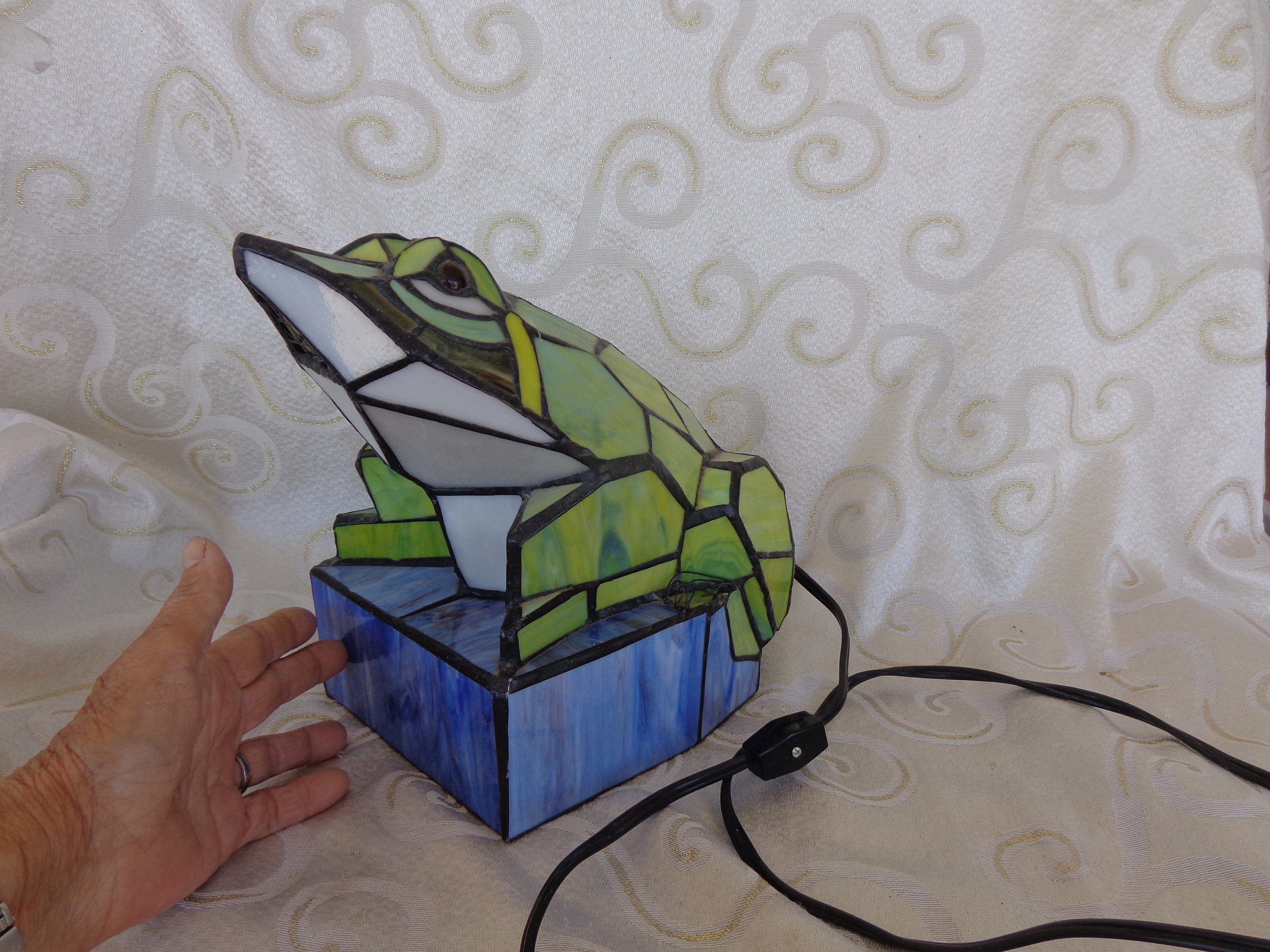 Sterling Frog Lamp