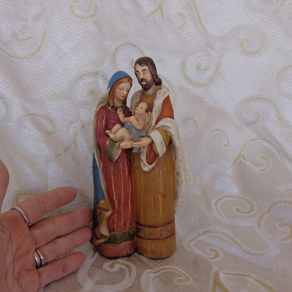 Joseph Mary Jesus Figurine - Etsy