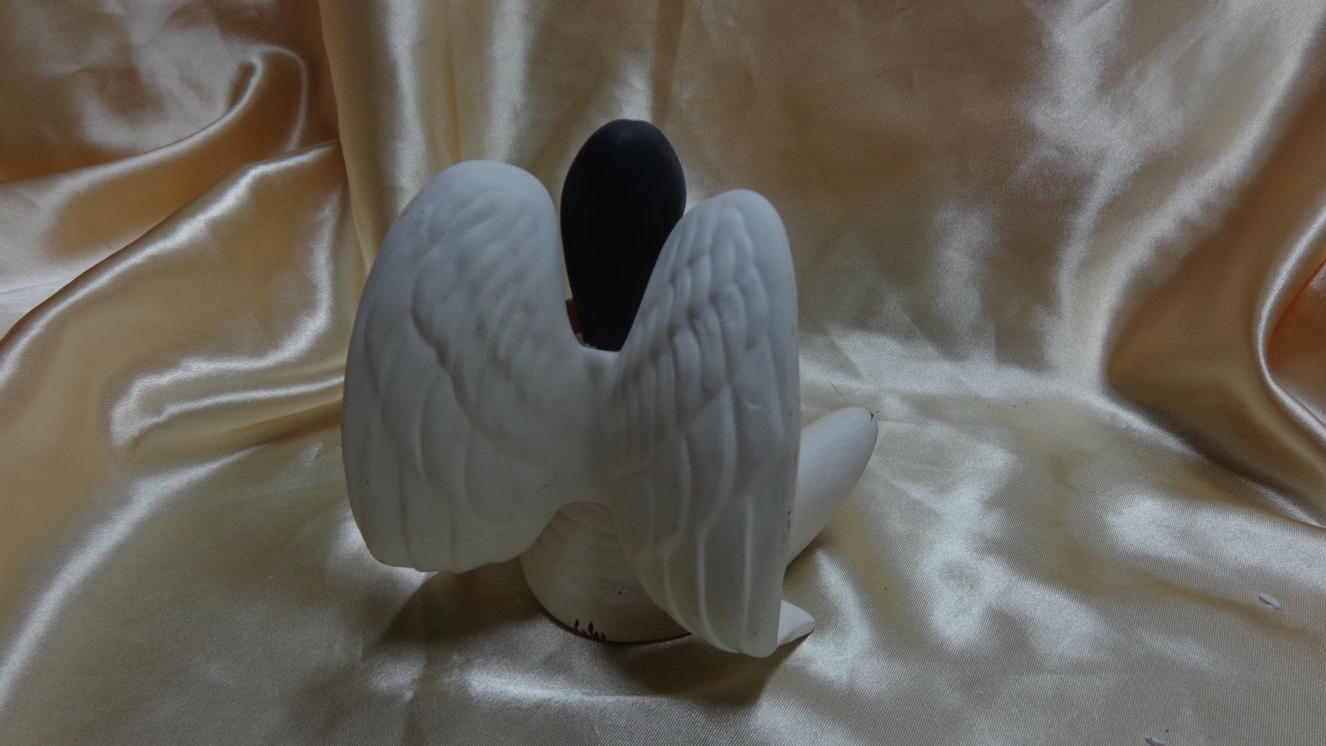 NATIVE AMERICAN ANGEL - 5 3/4"h X 5 3/4"w X 4"d - Hand Painted Ceramic ...