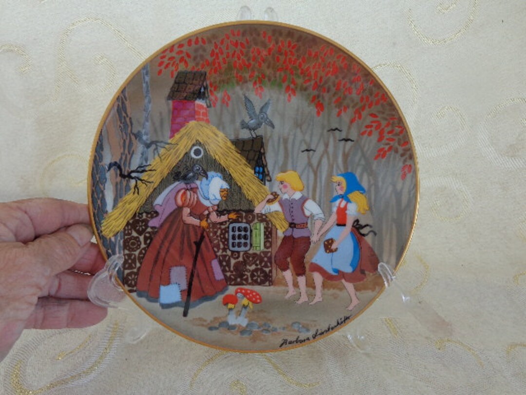HANSEL AND GRETEL Signed Plate by Bayreuth - 7 1/2"d - Barbara ...
