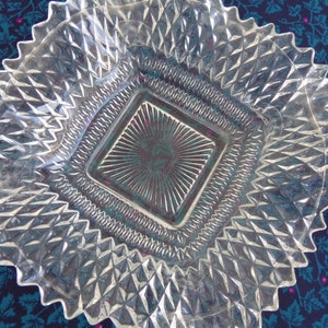 Candy Dish Fluted Glass Candy Plate Vintage - Etsy