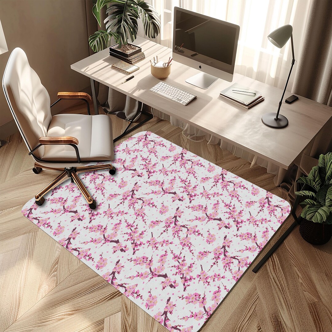Sakura Cherry Blossom Chair Mat: Japanese Floral Office Decor - Etsy ...