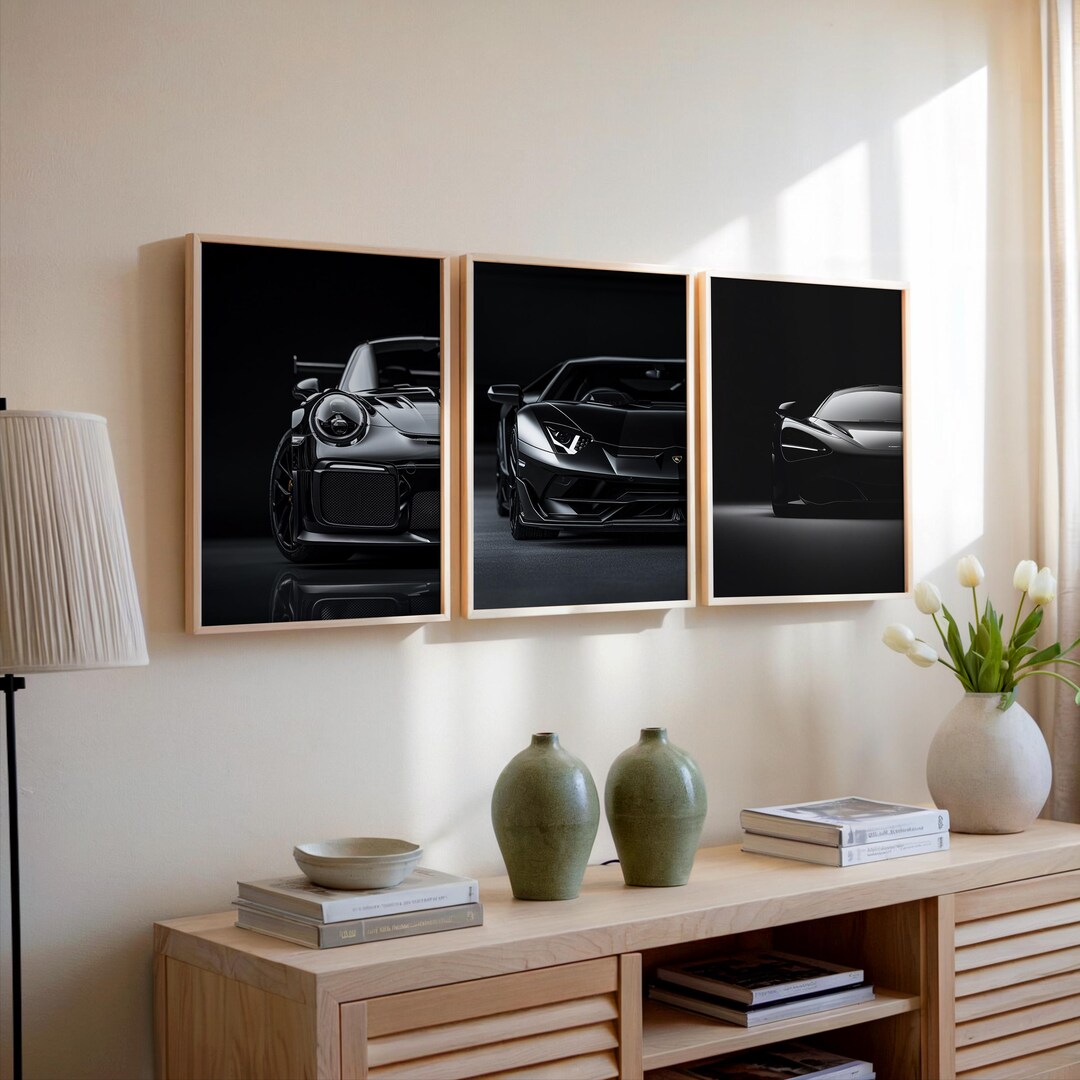 Super Car Poster Set | Car Posters | Porsche, Lamborghini, Mclaren ...