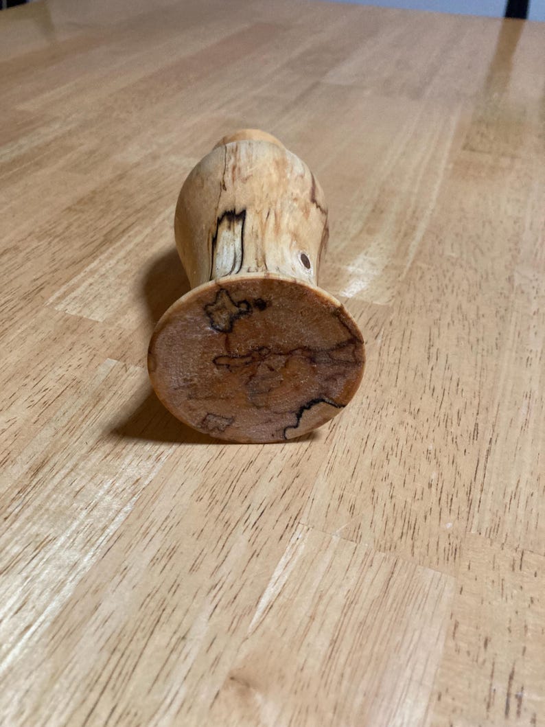 Hand Turned Spalted White Birch Wood Vase - Danish Oil Finish - Etsy