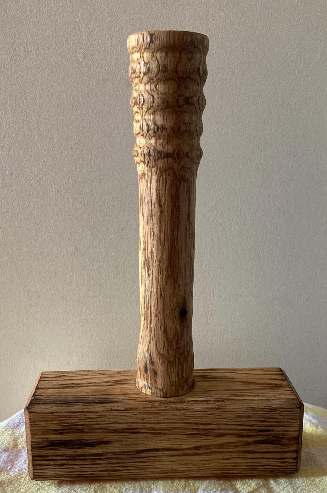 Unique Thor Hammer Trophy or Gift Made From Red Oak. Hand Turned and ...