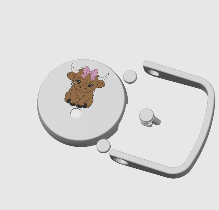 Highland Cow Soda Can Holder STL Bundle | 3D Print Can Cooler Files ...
