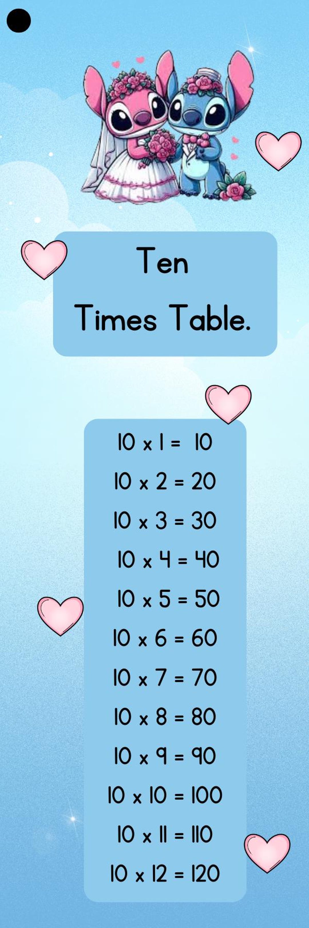 Times Table Template Stitch Learning Fun - Etsy