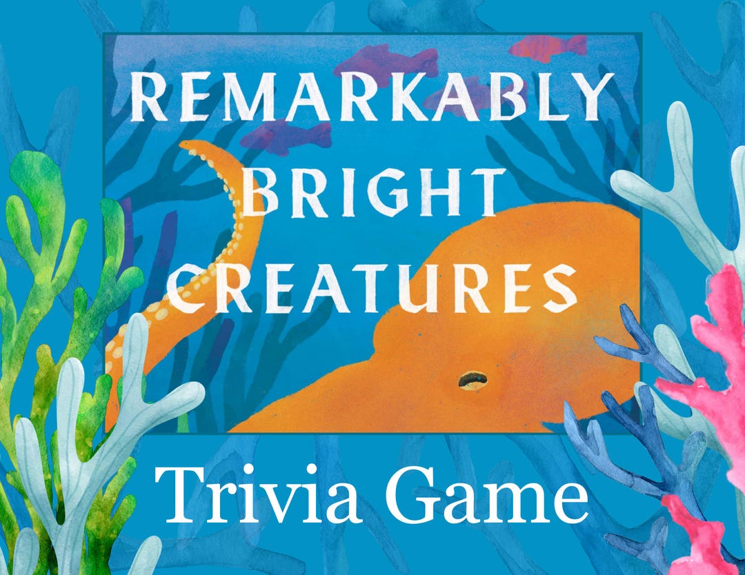 Remarkably Bright Creatures: Book Club Trivia Game - Etsy