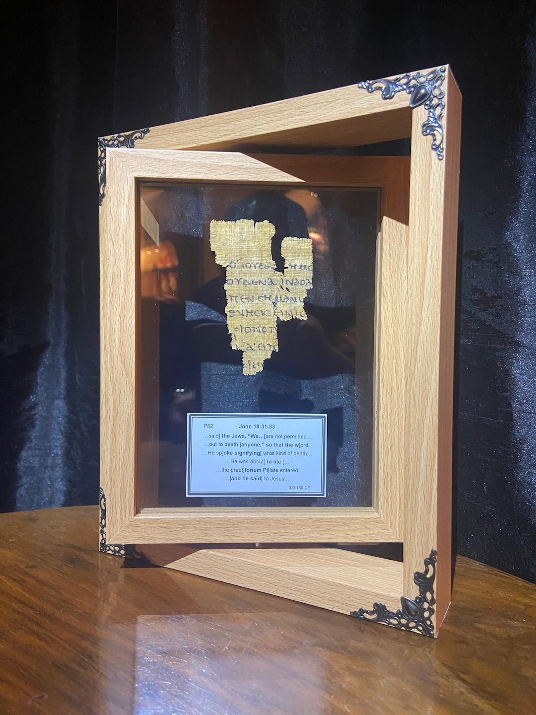 P52 Manuscript Facsimile. St John New Testament Papyrus - Etsy