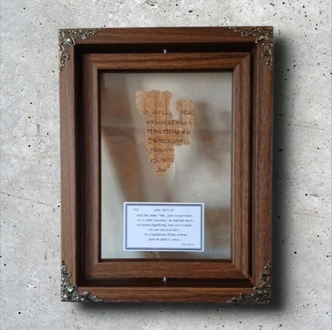 P52 Manuscript Replica. St John New Testament Papyrus. - Etsy