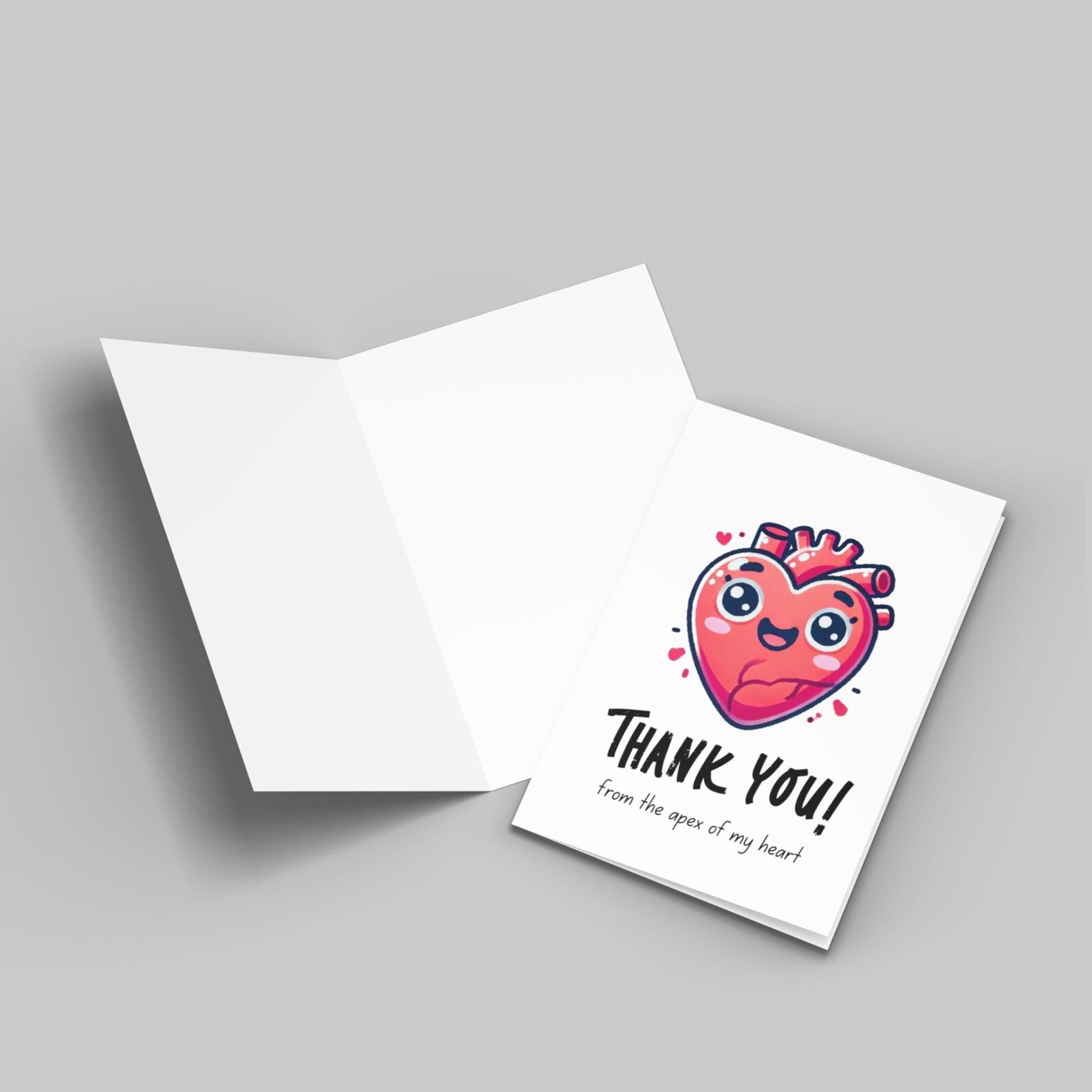 Anatomical Heart Thank You Card Printable - Nurse Doctor Mentor ...