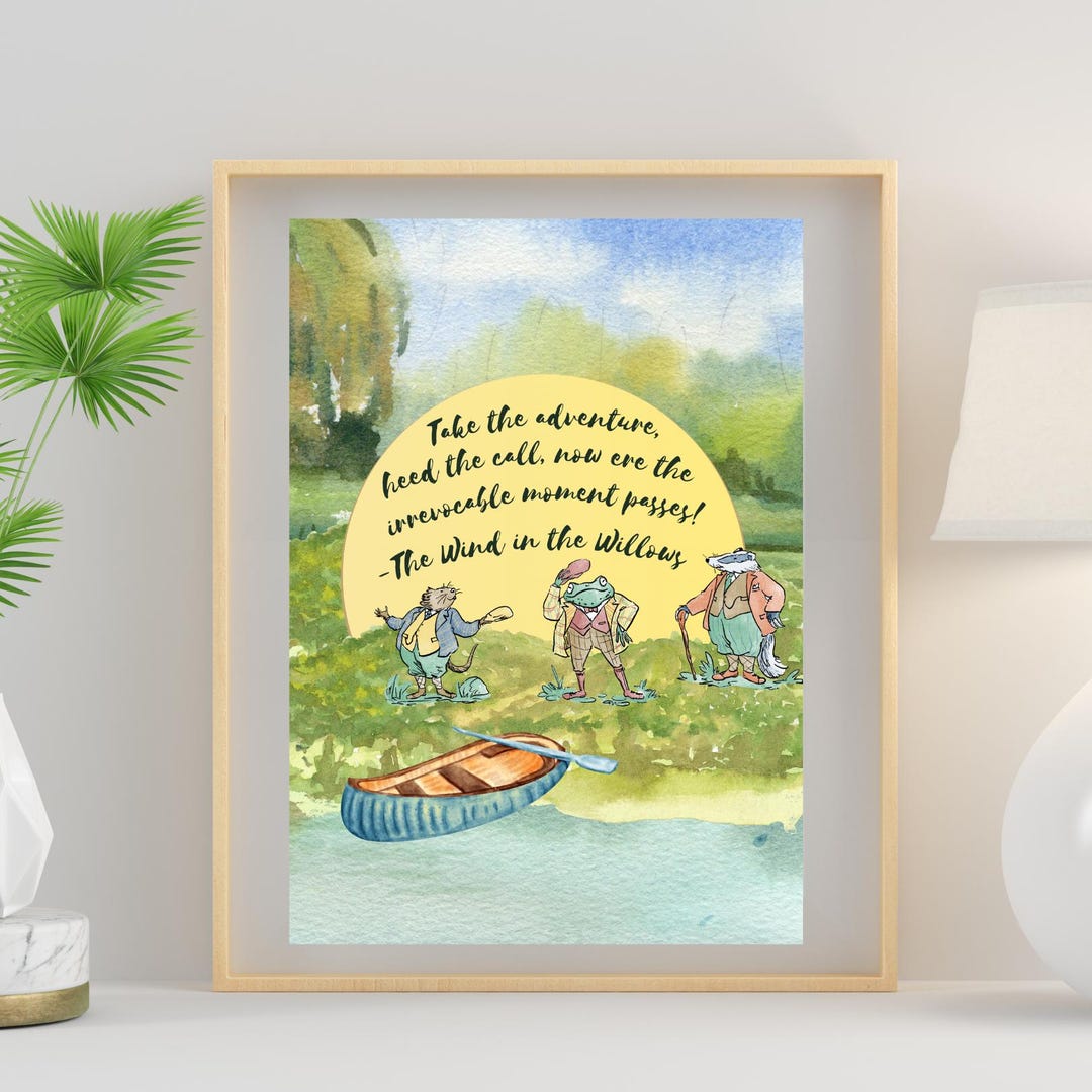 Take the Adventure Print | Wind in the Willows Art | Literary Nature ...