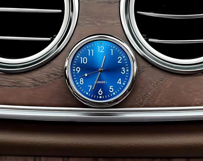 Vintage Automotive Clock, Keyless Auto Clock Co Rim Wind Rim Set Made ...