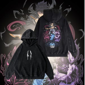 Solo Leveling Anime Hoodie | Premium Heavy Fabric Hoodie | Anime Gym ...