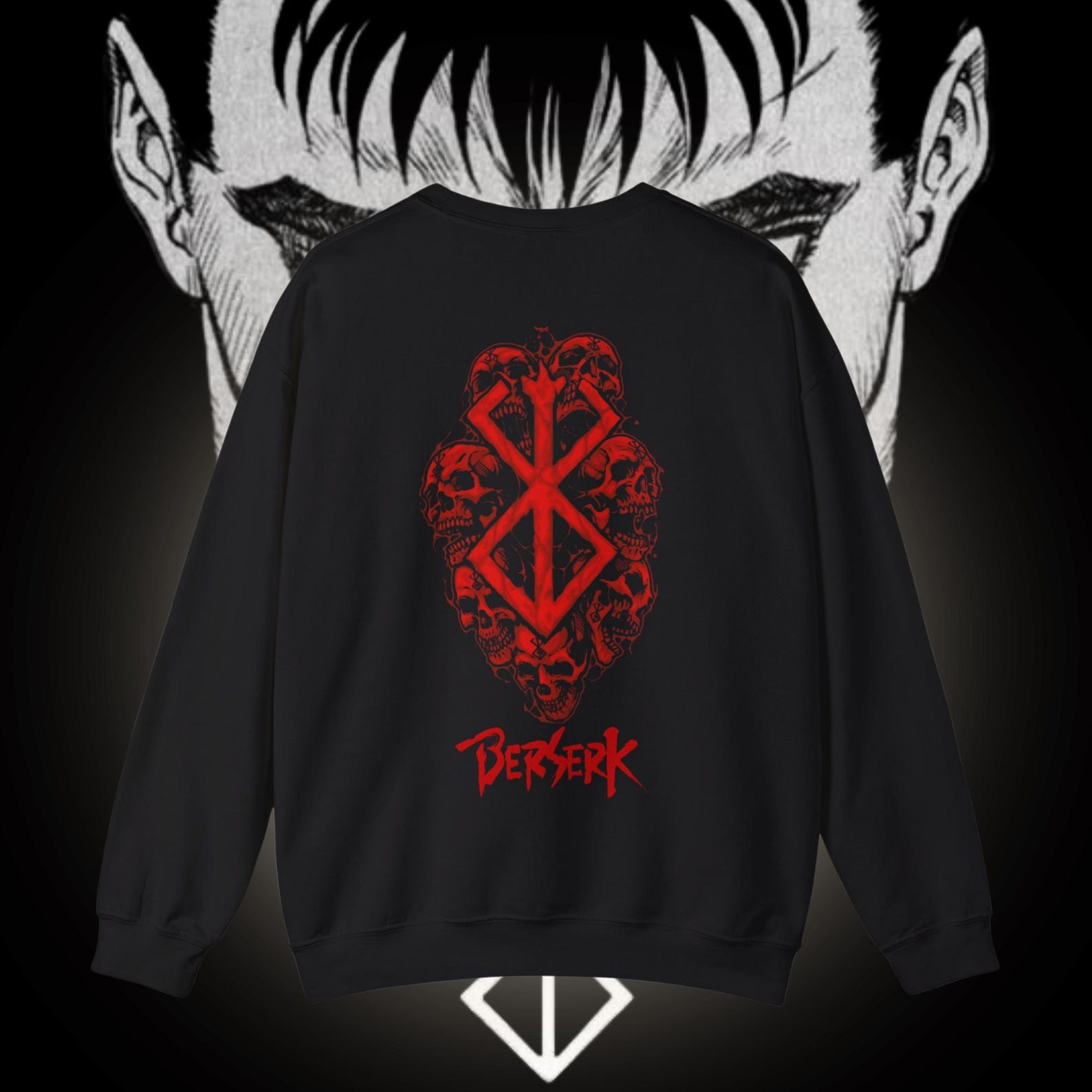 Berserk Inspired Sweatshirt | Guts Inspired Wear | Anime Dark Apparel ...