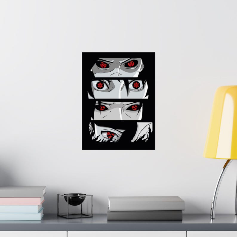 Matte Mangekyou Sharingan Poster - Etsy