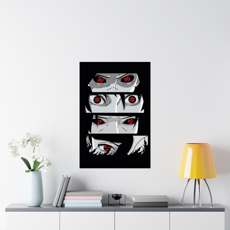 Matte Mangekyou Sharingan Poster - Etsy