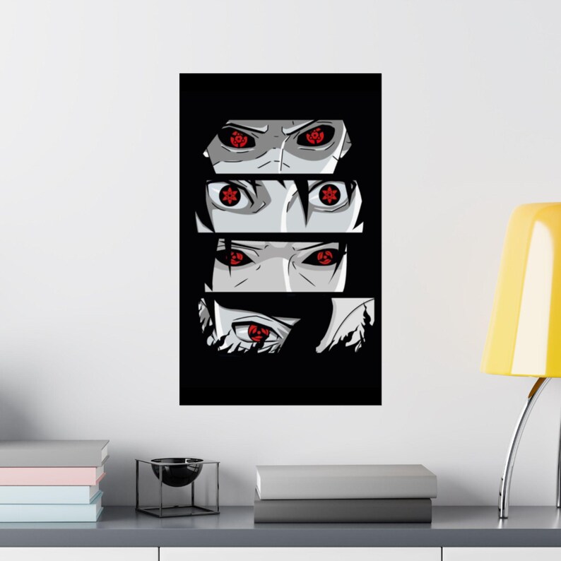 Matte Mangekyou Sharingan Poster - Etsy
