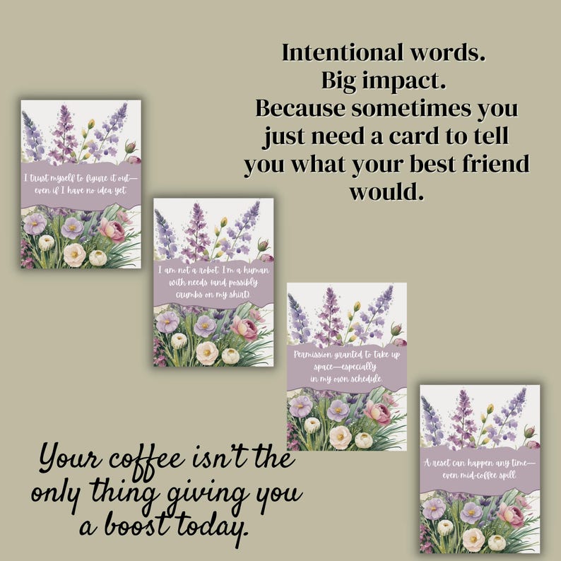 Morning Affirmation Cards | Printable Mindset Cards for Women | Instant ...