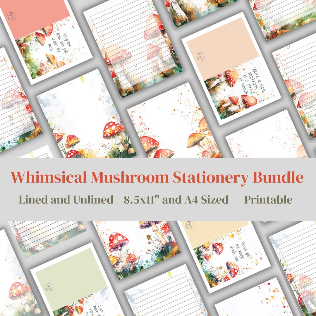 Cottagecore Stationery Bundle | Printable Letter Writing Kit With ...