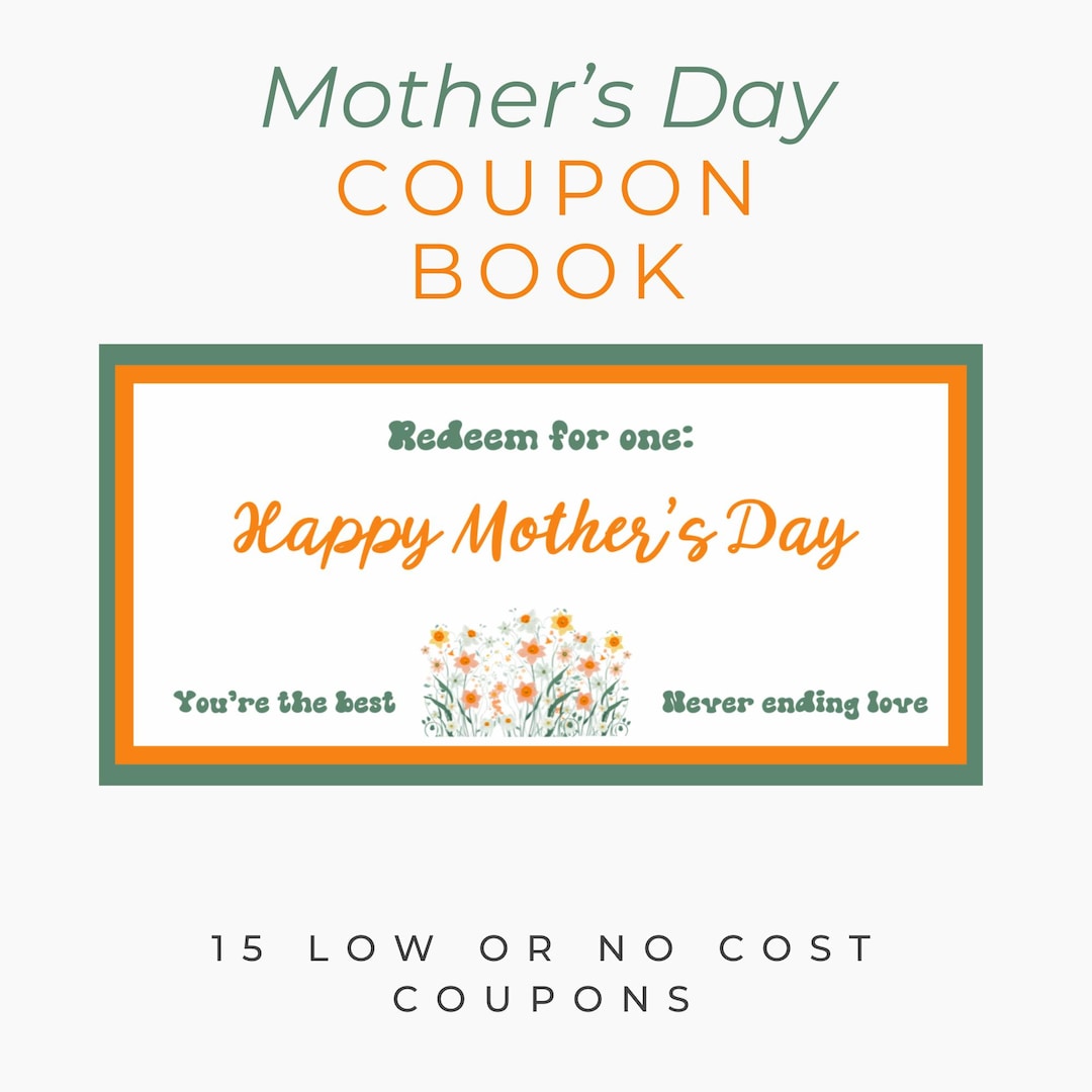 Printable Mother’s Day Coupon Book | DIY Gift From Kids | Fun ...