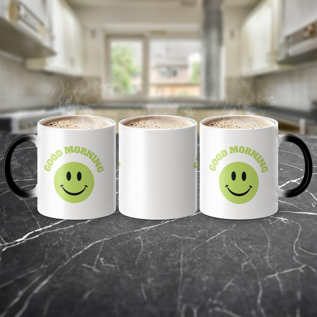Cute Smiley Face Mug, Happy Face Coffee Cup, Fun Emoji Tea Mug, Unique ...
