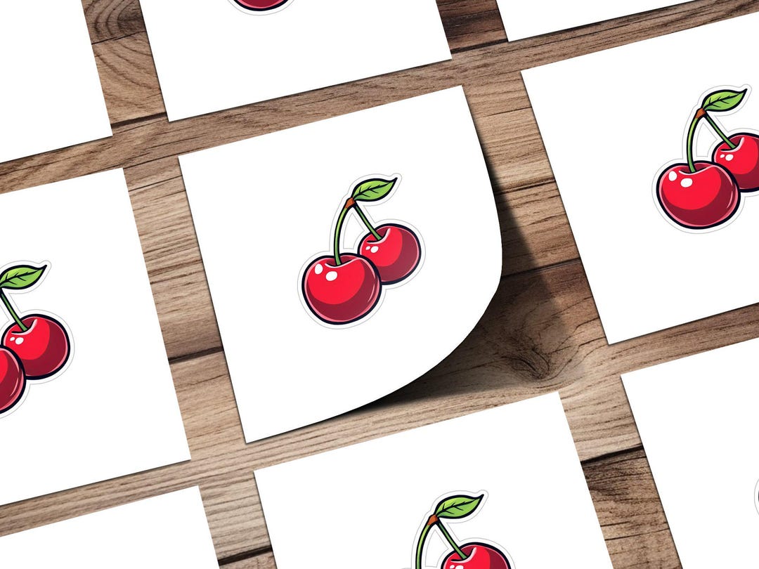 Cute Cherry Stickers, Fruit Stickers for Laptop, Water Bottle Stickers ...