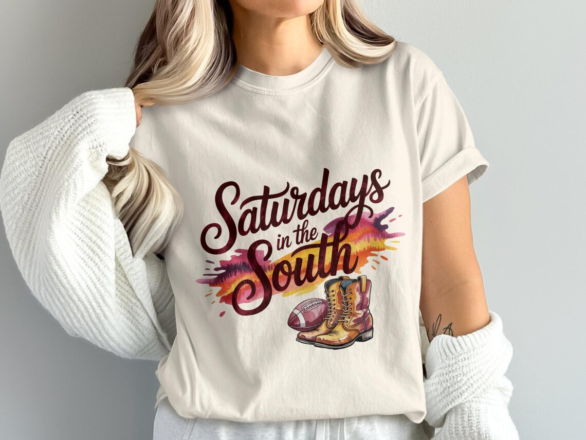 Saturdays in the South Png, Football Png, Cowboy Boots Png,southern Png ...