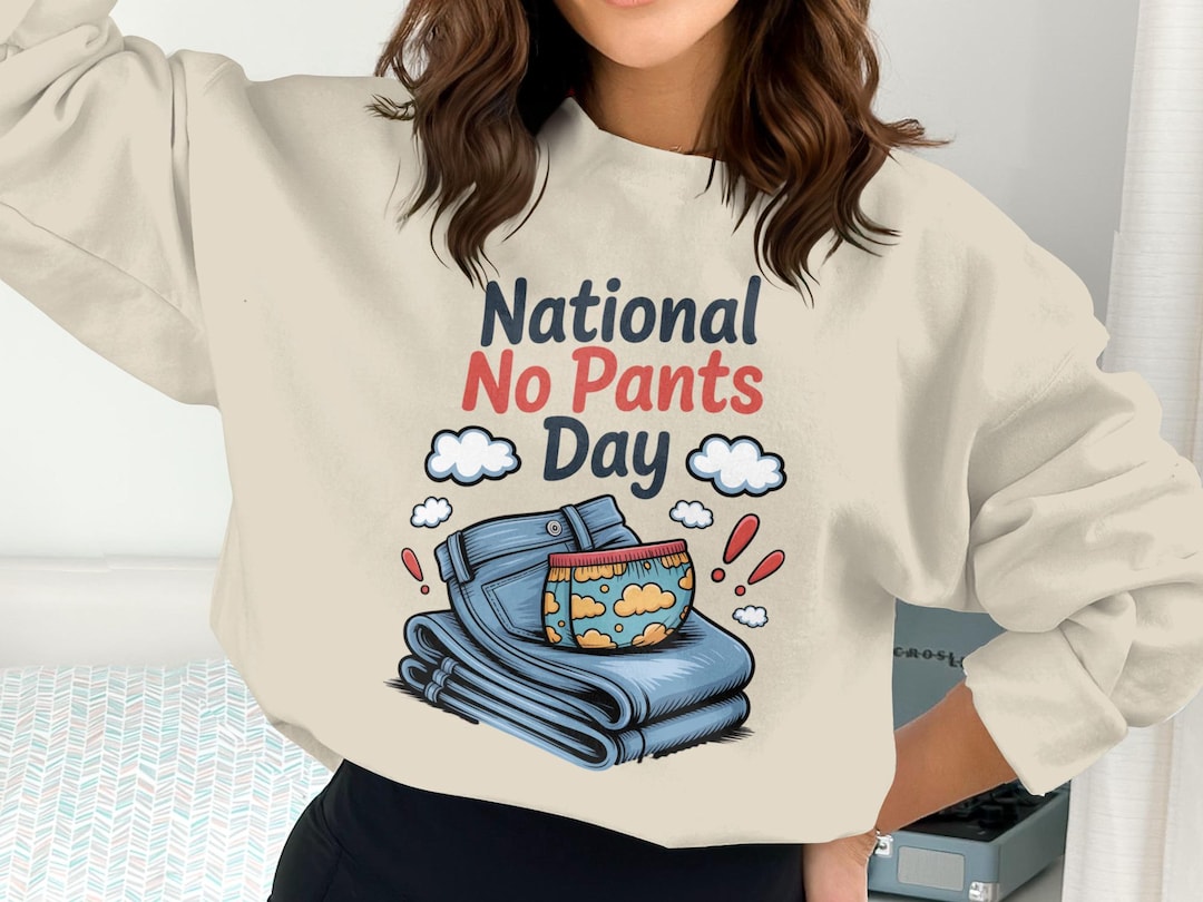 National No Pants Day Png, Funny No Pants Day, Pants Clipart, Digital ...