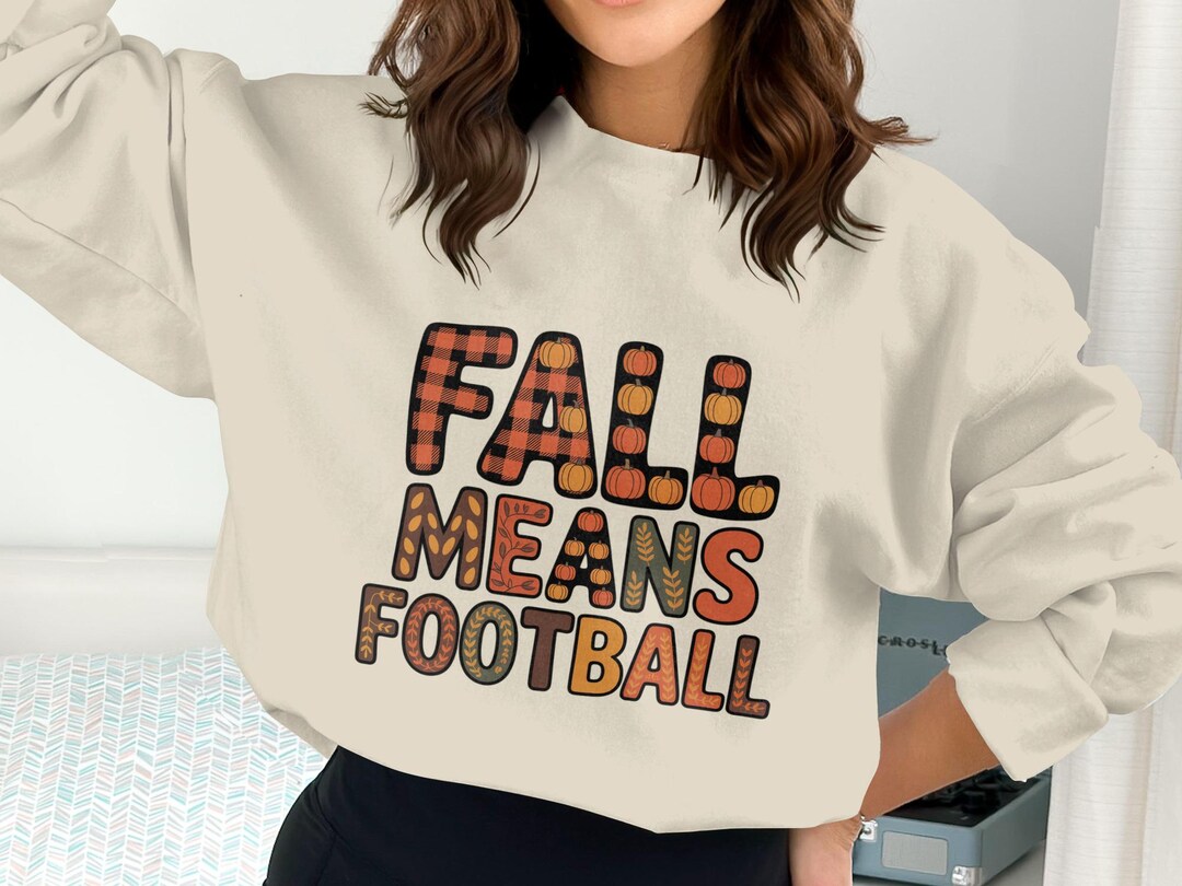 Fall Means Football Png, Fall Football Clipart, Autumn Png, Pumpkins ...