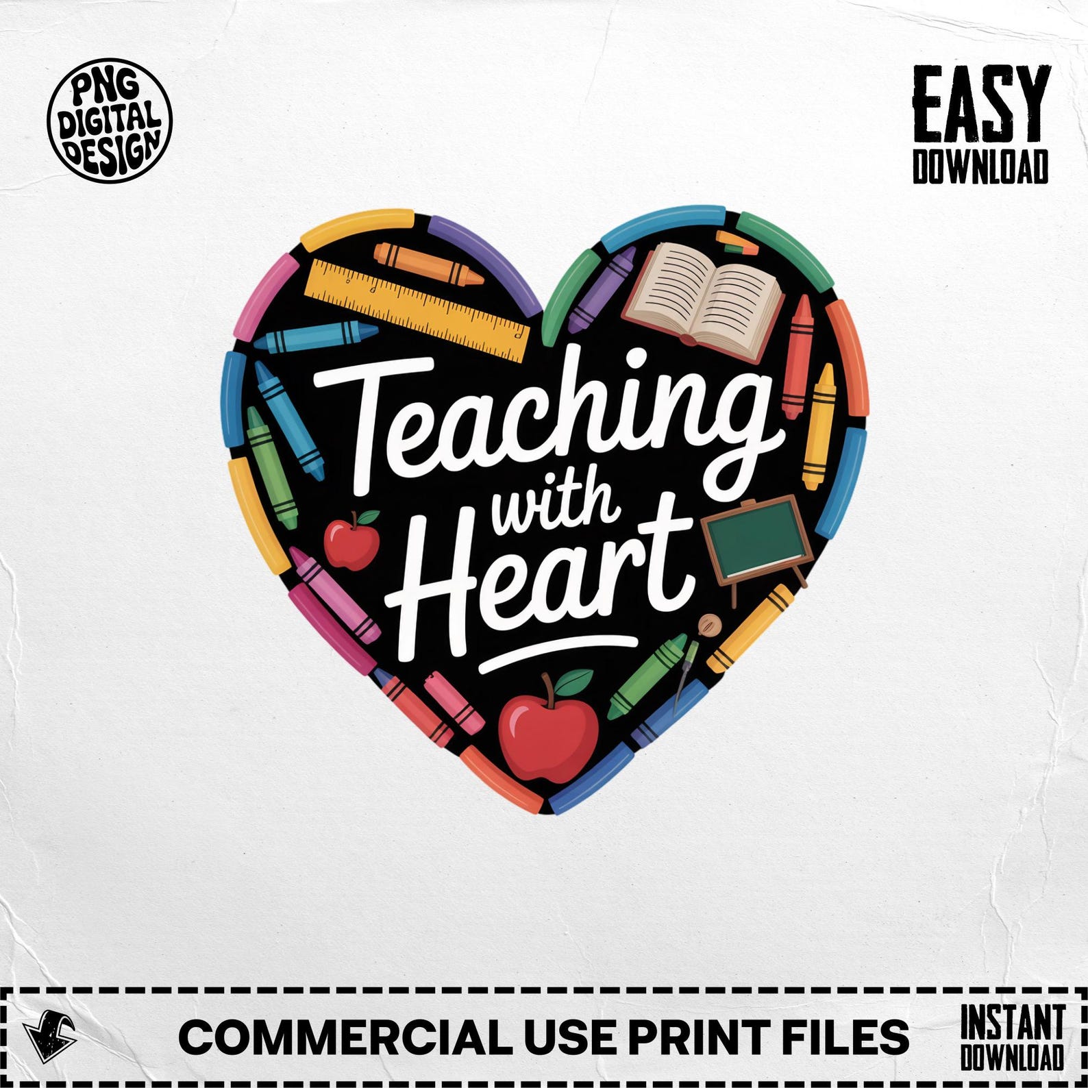 Teaching With Heart Png, Teacher Png, Crayon Png, Teacher Appreciation ...