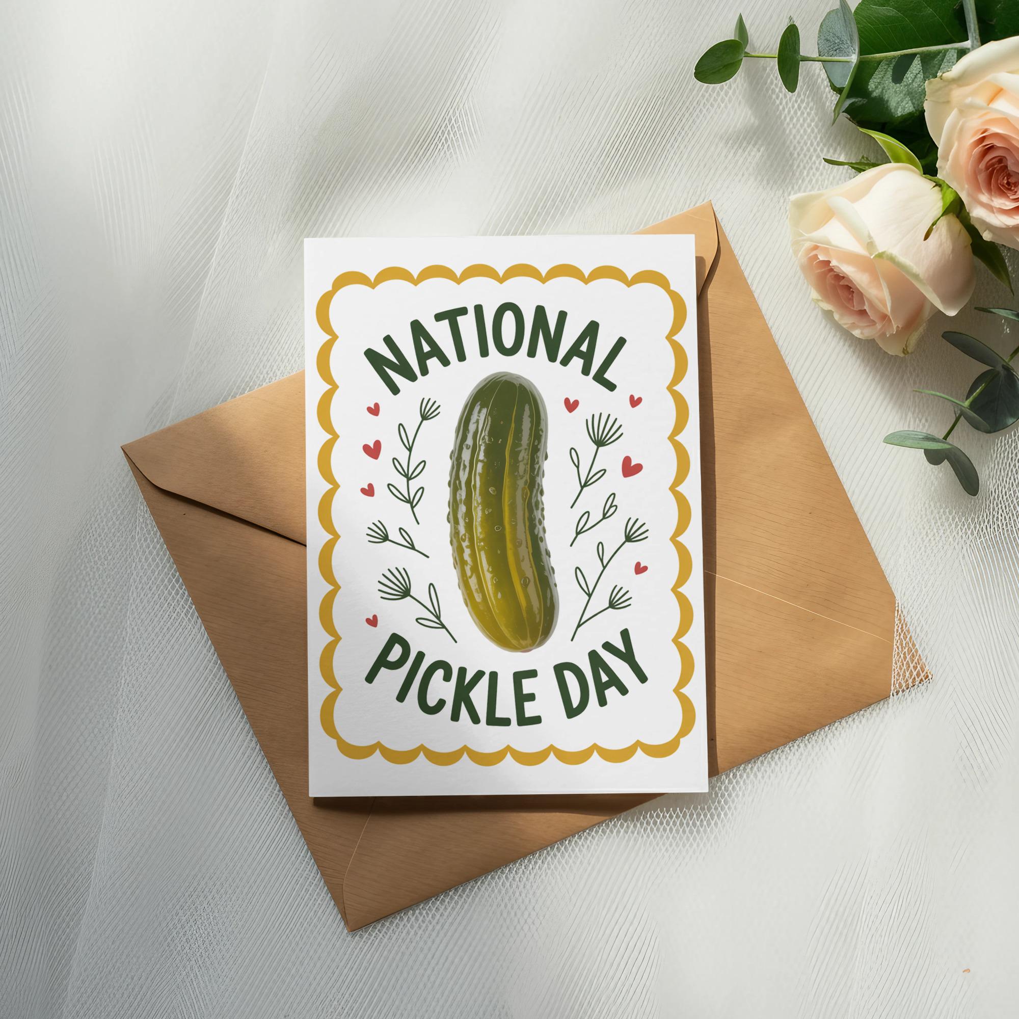 National Pickle Day Png, Pickle Clipart, Food Png, Funny Png, Digital ...