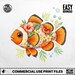 Floral Clownfish Png,tropical Fish Clipart, Ocean Png, Fish Png, Boho ...