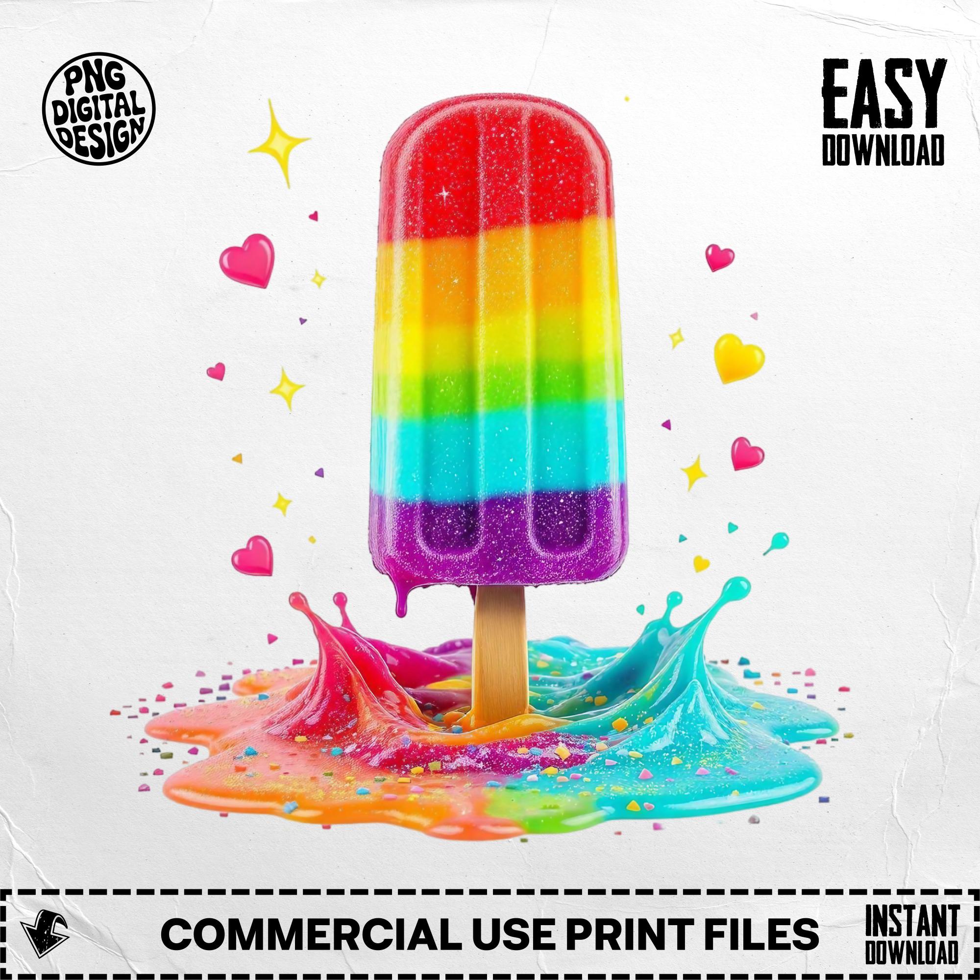 Rainbow Popsicle Png, Ice Cream Png, Lgbt Png, Pride Png, Colorful Png ...