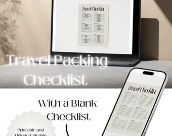 Holiday Packing Checklist, Packing Checklist, Holiday Checklist ...