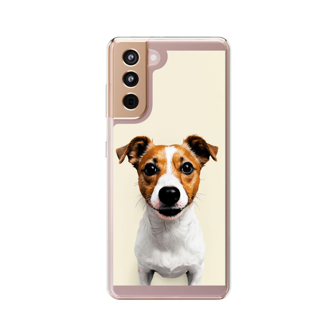 Jack Russel Terrier, Personalized Dog Phone Case, Clear Case for Pet ...