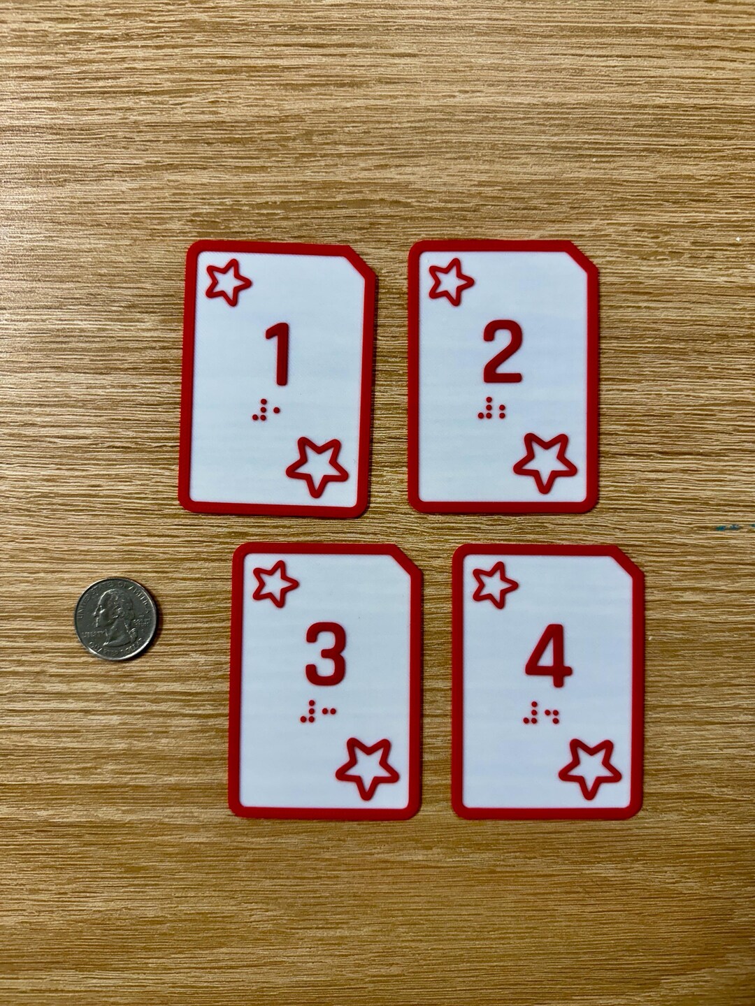Accessible Math Card Game With Braille, Raised Tactile Graphics, and ...