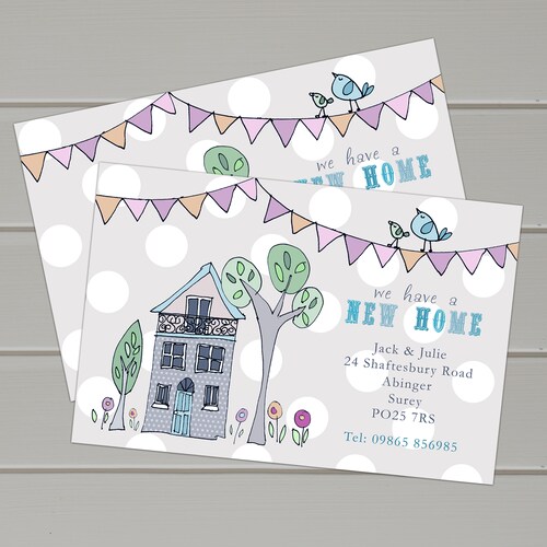 Printed Change of Address Cards New Home Announcements House - Etsy