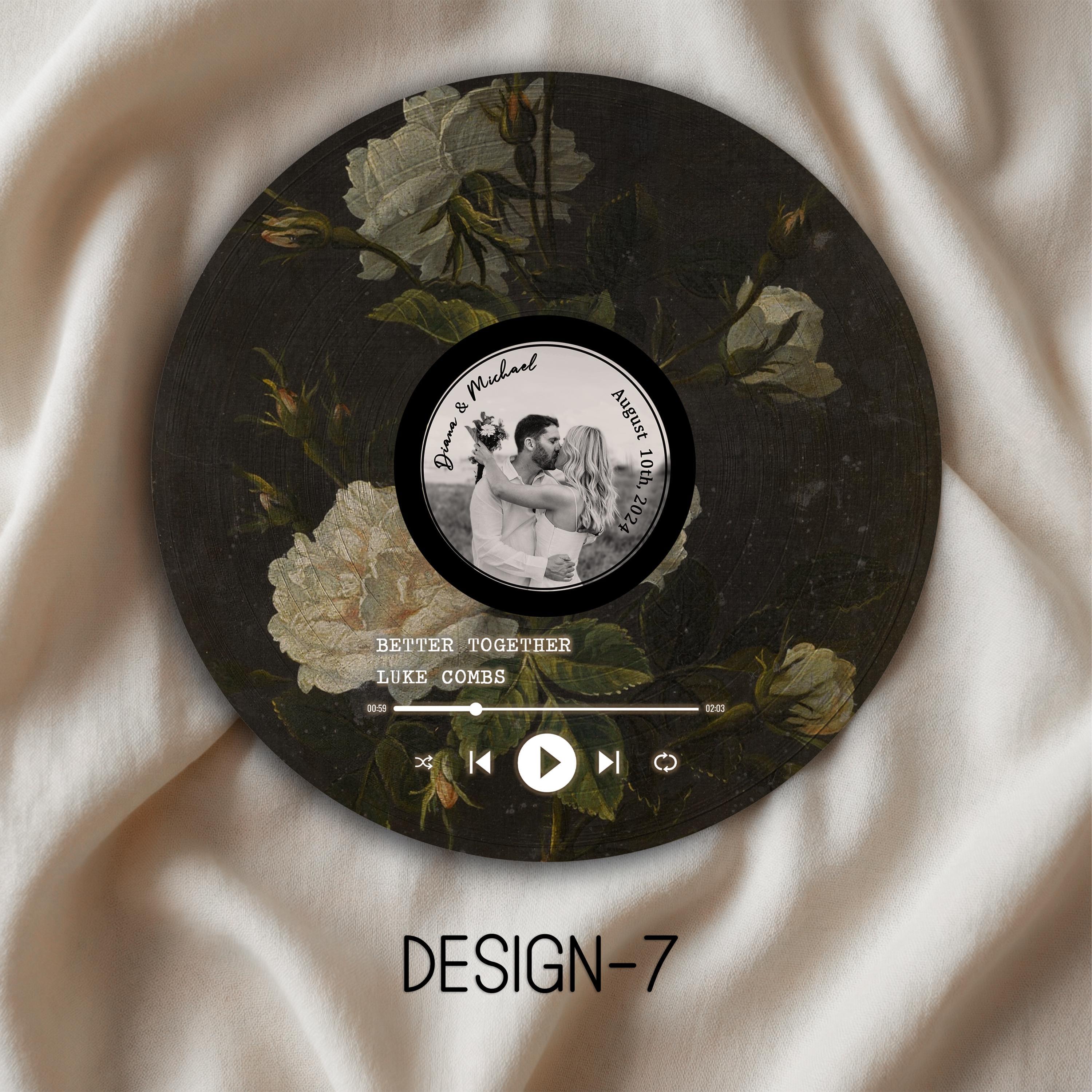 Personalized Music Plaque Vinyl Record, Romantic Birthday Gift for Husband Wife Boyfriend Girlfriend Personalized Music Plaque Vinyl Record, Romantic Birthday Gift for Husband Wife Boyfriend Girlfriend