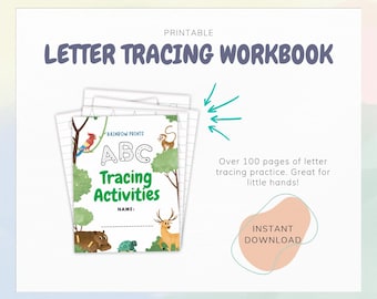 Alphabet Tracing Worksheets Printable for Kids Handwriting Practice ...