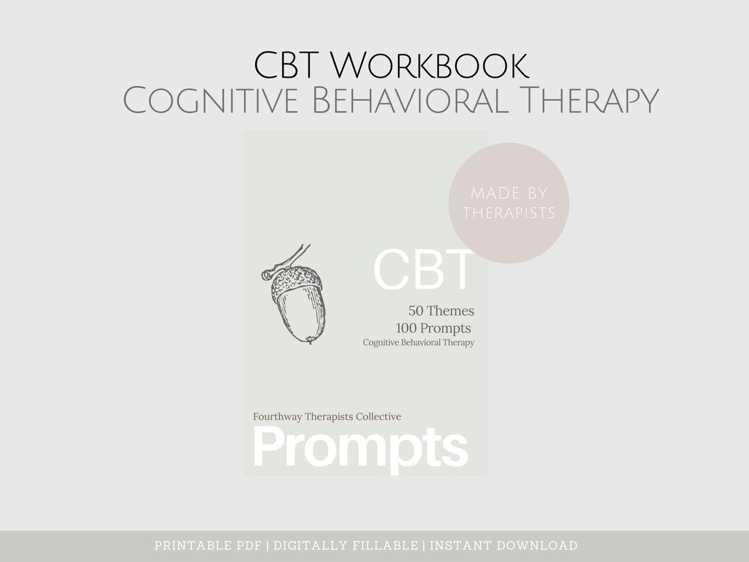 CBT Cognitive Behavioral Therapy Prompts Techniques Questions Exercises ...