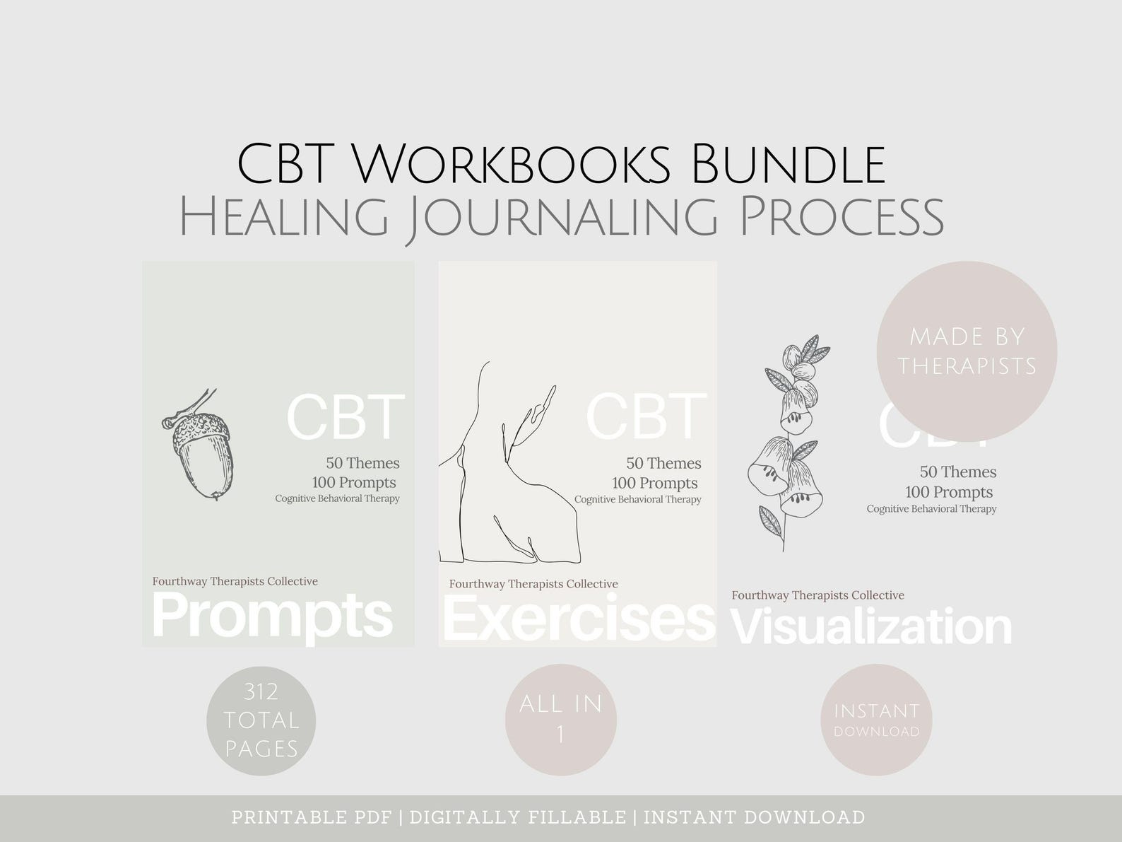 Ultimate CBT Worksheets Mega Bundle for Therapist, Psychologist or ...